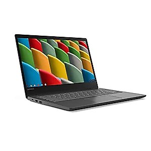 Lenovo Chromebook S330 14″HD(1366x768) Notebook Laptop, Intel MediaTek MT8173C up to 2.1 GHz, 4 Cores, 4GB LPDDR3 RAM, 32GB eMMc, Webcam, Bluetooth, WiFi, Chrome OS, Business Black, EAT 64GB SD Card