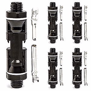 10PCS 5 Pairs 30A Solar Panel Connector Waterproof Solar Connector with Copper Inner Core Use for Connection Between Solar Panel Combiner Box Inverter