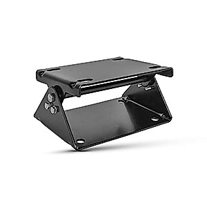 BLUBIRD HRS3812 20 ga. 8.5" x 6" Universal Hose Reel Swivel Mount for Floor, Wall, Ceiling, 140 Degree Rotation, Black Powder Coated, Steel, 4 Slotted Holes