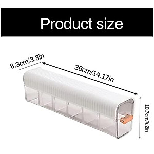 Punch-Free Multi-functional Storage Box, Clear Wall Mounted Drawer Organizer,Wall-Mounted Storage Box, Underwear Panties Socks Data Cable Closet Organizer (36x8.3x10.7cm/14.2x3.3x4.2in) (White)