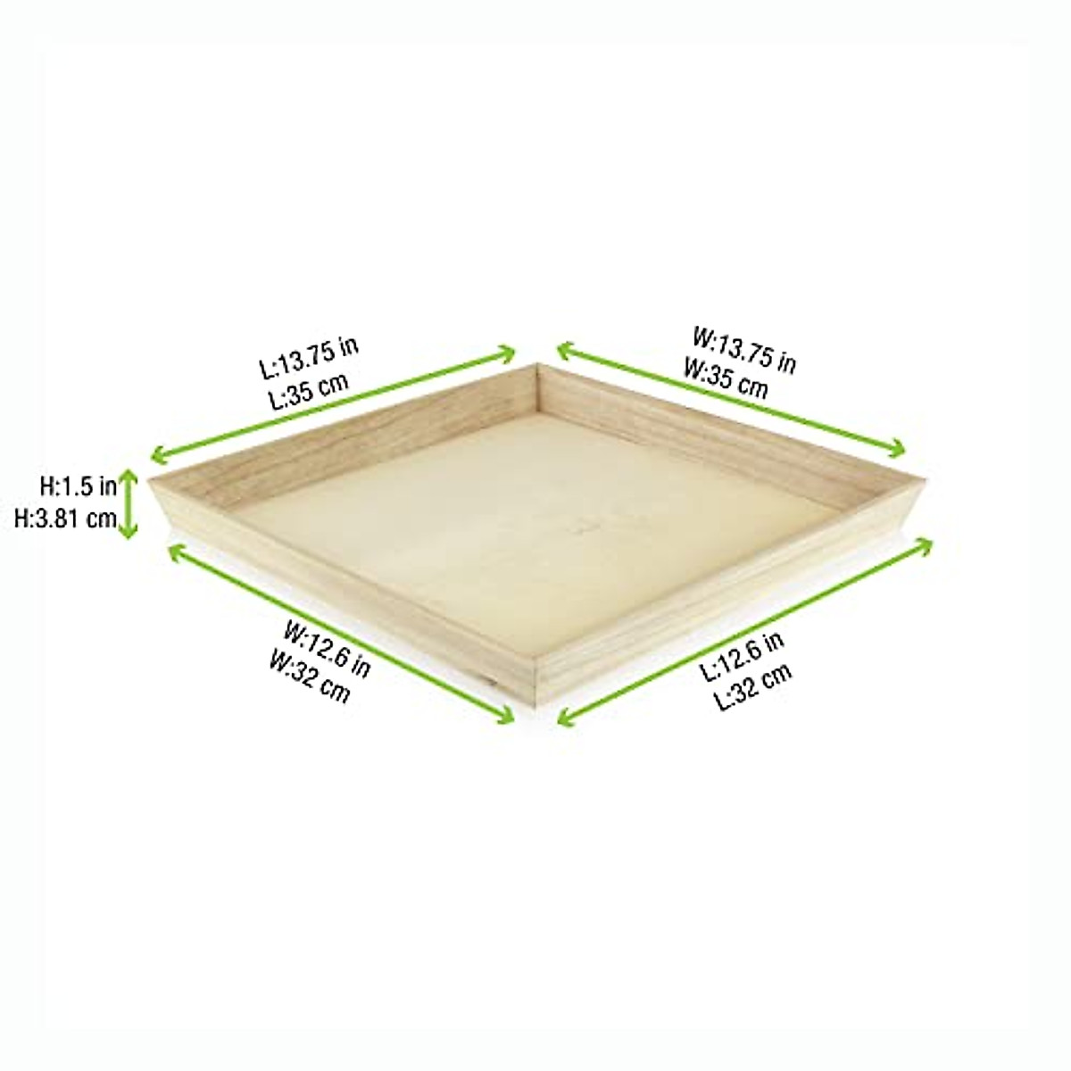 PacknWood Noah31 Rectangular Wooden Tray (Case of 10) - Large Charcuterie Board Set - Decorative Wooden Serving Trays for Party | Wood Tray for Kitchen Counter and Food Trays for Eating on Couch