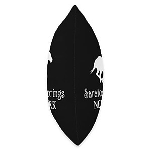 Saratoga Springs Horse Racing Tees Saratoga Springs New York Horse Racing Jockey Throw Pillow, 16x16, Multicolor