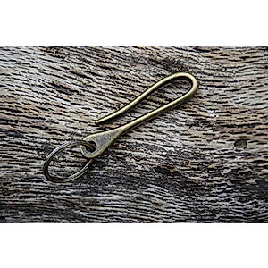Lucky Line Key Holder Utilicarry Fish Hook Key Carrier, Antique Brass, 1 Perf Pack (U14201)