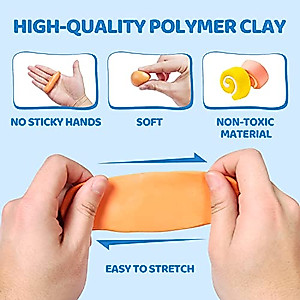 Artme Polymer Clay, 82 Colors Clay Kit, Oven Bake Modeling Clay, Creative Polymer Clay Kit with Sculpting Tools and Jewelry Accessories, Non-Toxic, Ideal DIY Clay Gifts for Adults and Teens