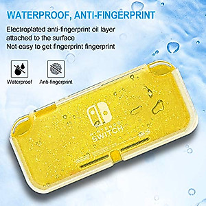 Moxiaomo Protective Case, Liquid Crystal Glitter Bling Soft TPU Cover with Shock-Absorption and Anti-Scratch Protective Case-for Nintendo Switch Lite 2019