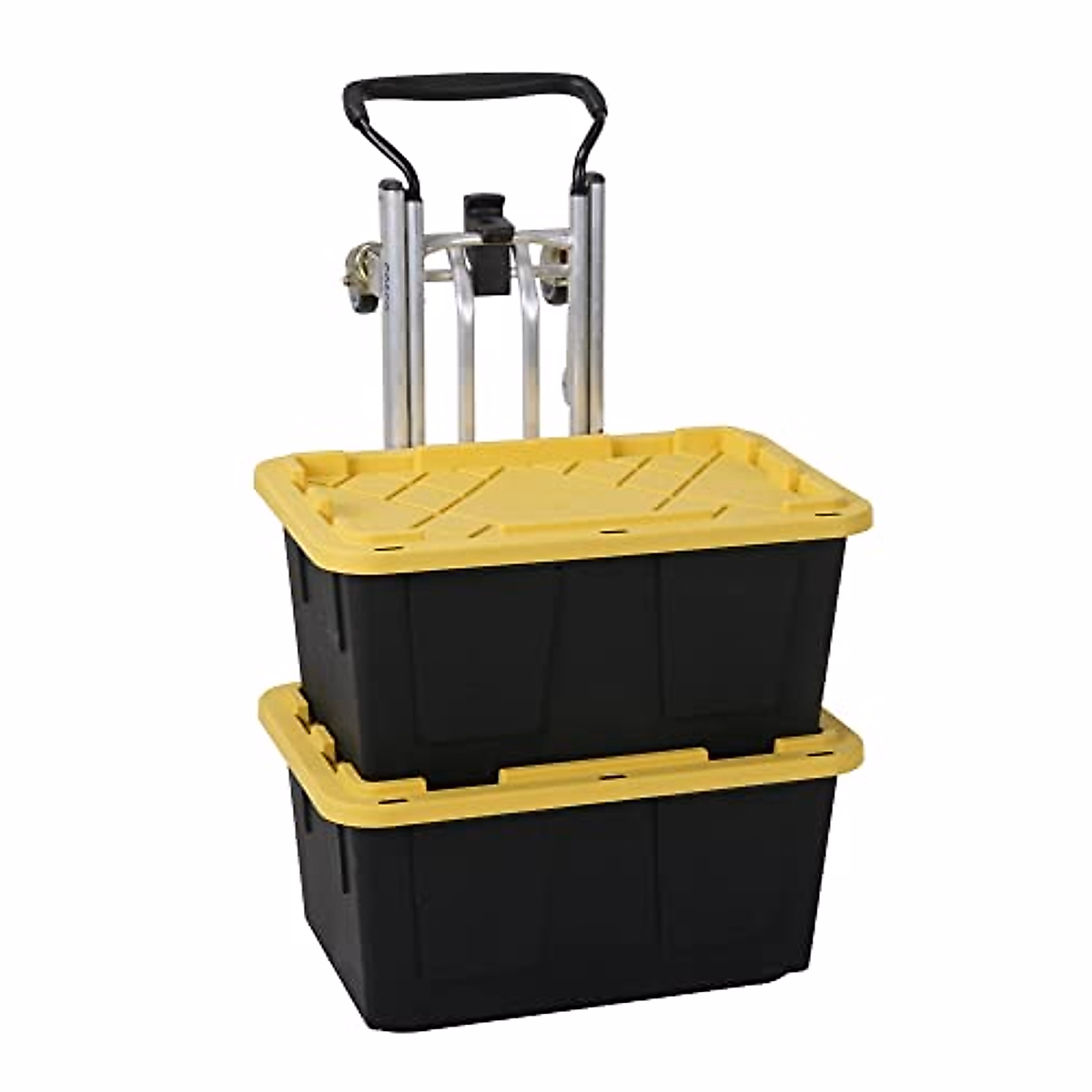 COSCO 12243ASB1E 3-in-1 Folding Series Hand Truck Platform Cart with Flat-Free Wheels, 800 lb/1000 lb Capacity, Aluminum/Black