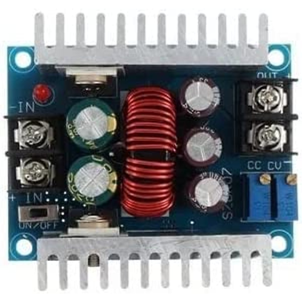 WWZMDiB Constant Current CC CV Buck Converter Module DC 6-40V to 1.2-36V 20A 300W Adjustable Step Down Voltage Regulator Power Supply Module with Short Circuit Protection Function