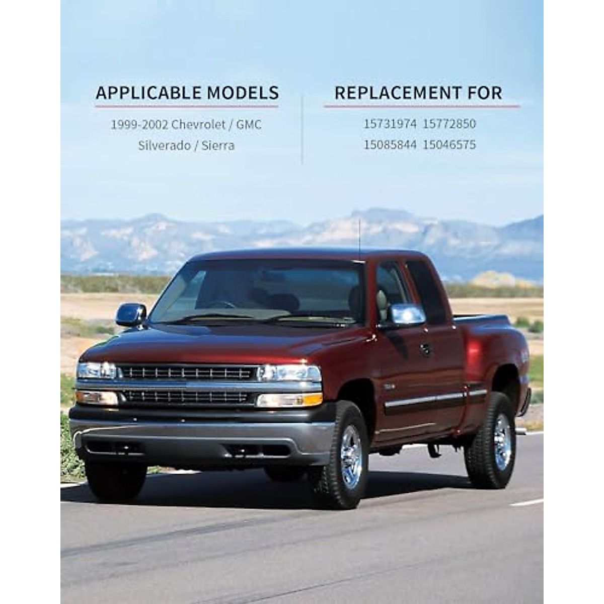 KARPAL Double Din Dash Bezel Cover Kit Compatible With 1999-2002 GMC Sierra Full-Size Trucks/SUV's Chevy Silverado Car Stereo Radio 15731974 15772850