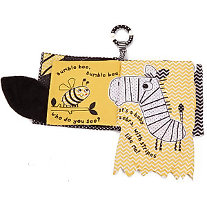 MALOMME Quiet Book, Soft Books for Babies First Book Crinkle Cloth Baby Books for Infants Babies Kids Toddler Fabric Baby's First Soft Activity Books Early Educational Baby Toys Baby Gift