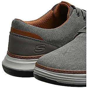 Skechers mens Skechers Men s Moreno Canvas Oxford Shoe, Beige (Tpe 578), 10.5 US