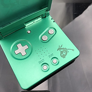 Limited Edition Replacement Housing Shell for GBA SP Gameboy Advance SP Housing Case Cover Screws (Green Rayquaza)