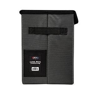 BCW Comic Book Storage Box - 1 ct | Foldable Comic Book Case | Each fits 125-150 Sleeved and Boarded Comic Books | Comic Book Storage For Silver, Bronze, and Current Comics (Single, Gray)