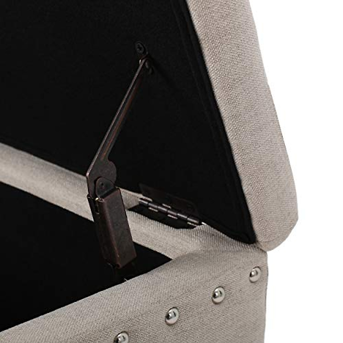 Christopher Knight Home Tatiana Fabric Storage Ottoman, Wheat