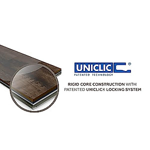 Daltile Luxury Vinyl Flooring | 6" x 48" x 4.5MM | Grey Wood Look Plank | 12Mil Wear Layer | DIY Click Lock Tile | Adventuro Collection in Trekker (16 PC per Carton) (32.15 SQFT per Carton)