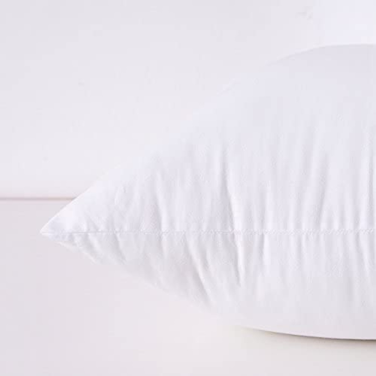 HOMESJUN Set of 2, Cotton Cover Decorative Throw Pillow Insert, Square, 18x18 Inch