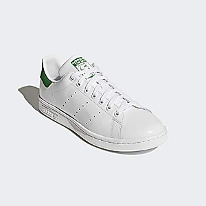 adidas Originals mens Stan Smith Sneaker, Core White/Core White/Green, 8 US