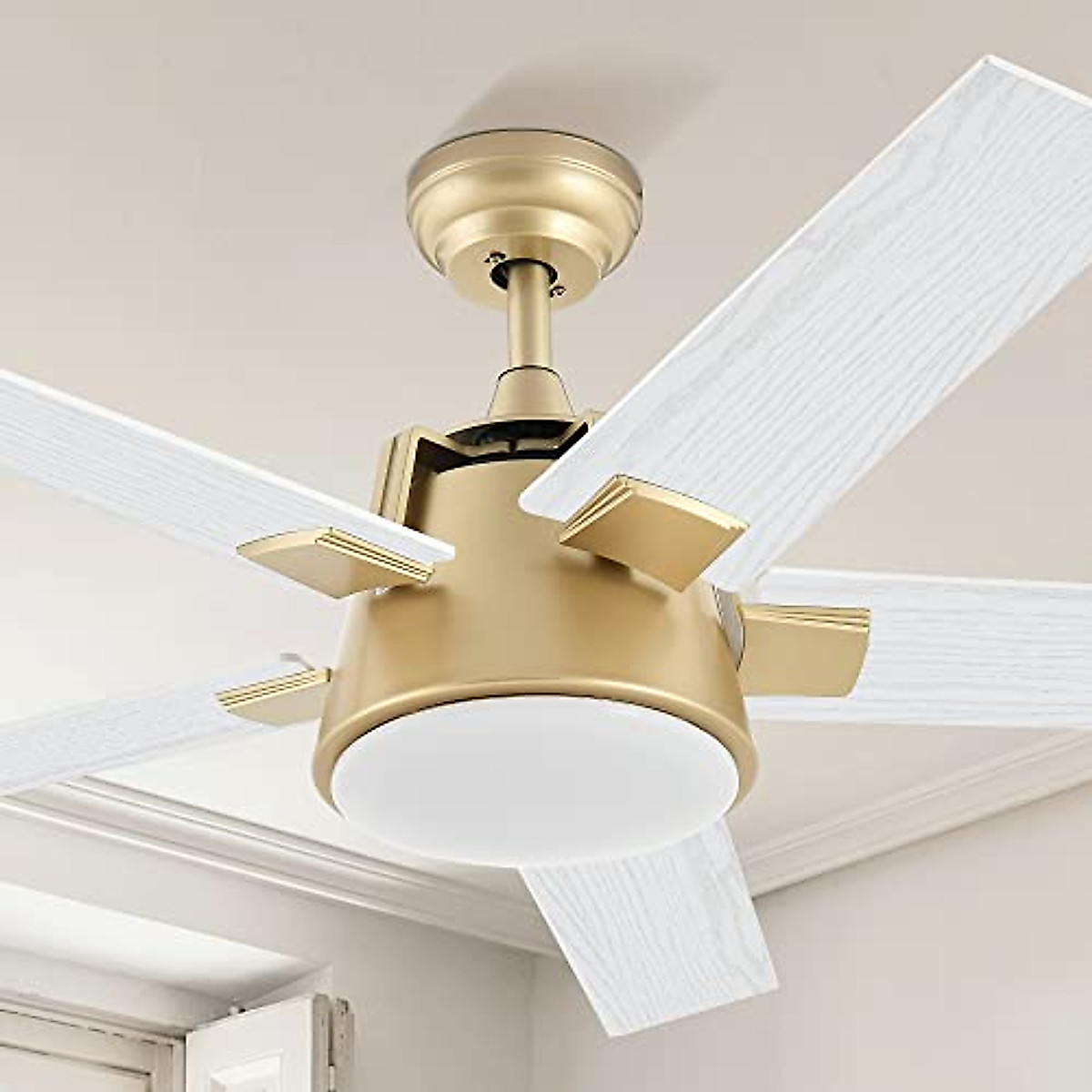 YITAHOME 52" Modern Ceiling Fan with Light & Remote