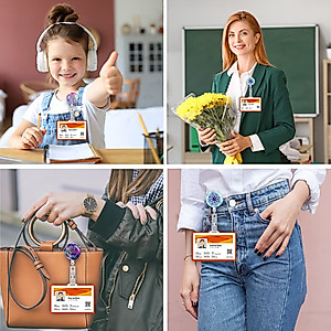 Badge Reel,Retractable Badge Holder,Nurse Badge Reel with Clip,Badge Holder Retractable Clip for Office Worker Doctor Nurse