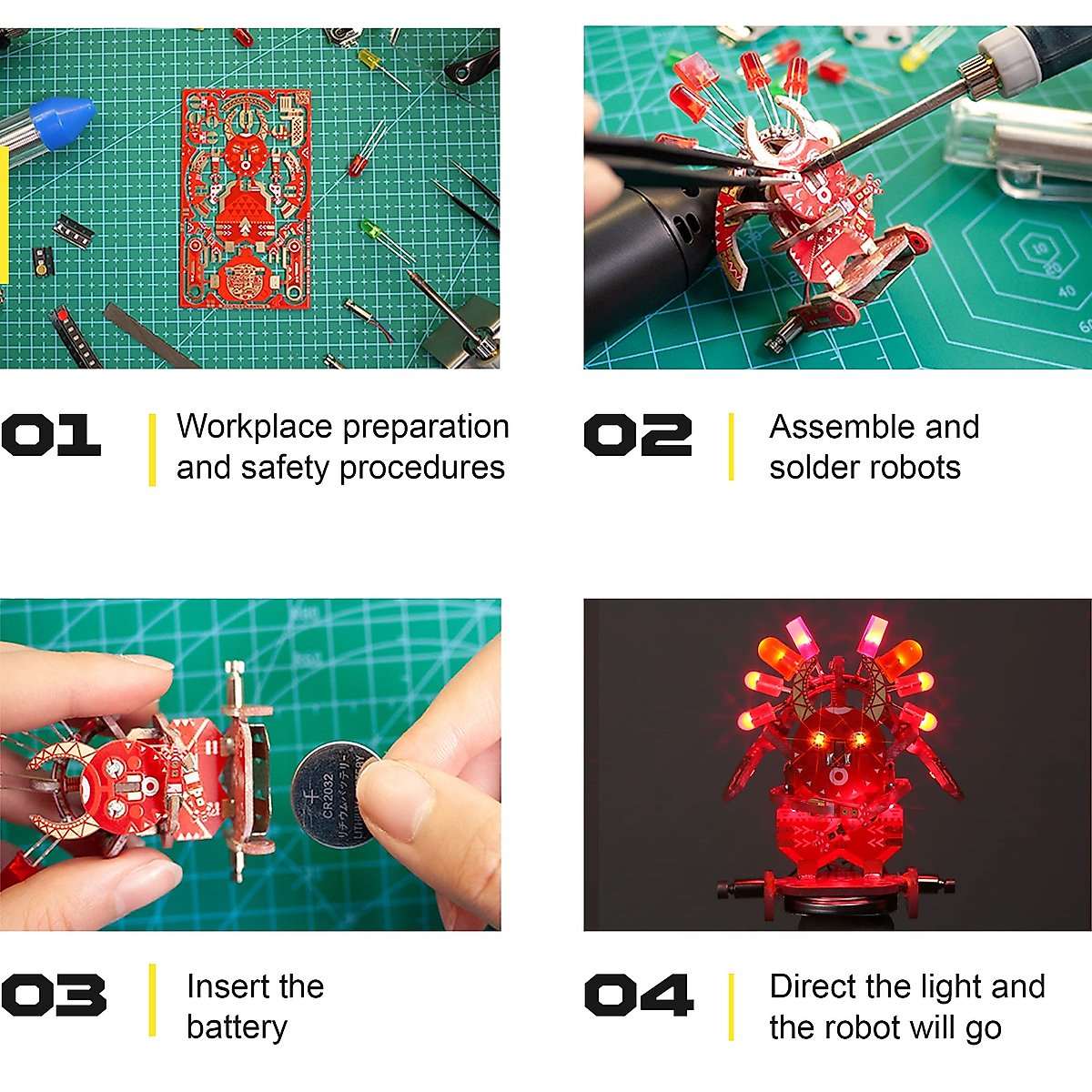 Geeek Club Robot Building Kit for Kids - Magic Voodoo Bots with Tools - Robotics STEM Construction Set - Smart Build Your Own Robot Kit for Adults - Kid Robotic Toys - DIY Science Engineering Kits