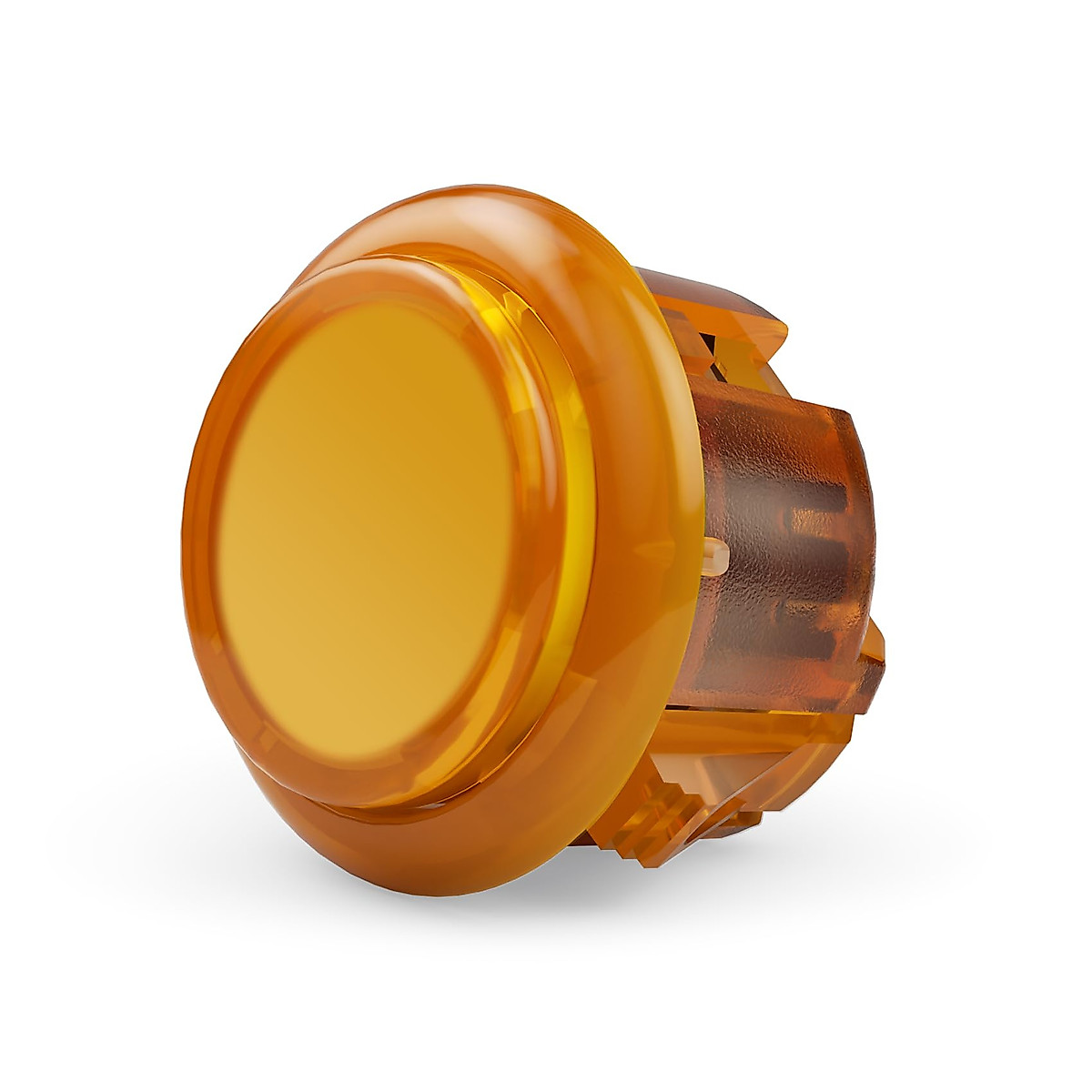qanba Gravity KS Mechanical Arcade Buttons 30mm Snap-In Mechanical Pushbutton (Boxed (Clear Orange D11(8 pcs))