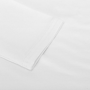 OThread & Co. Women's Long Sleeve T-Shirt Scoop Neck Basic Layer Stretchy Shirts (Medium, White)