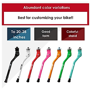 GORIX Bike Kickstand Side Road Mountain Bicycle Adjustable Portable (GX-KC22AAJ-Z(Global Edition)) (Pink)
