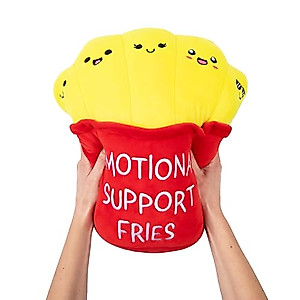WHAT DO YOU MEME? Emotional Support Mochi Fries by Emotional Support Plushies — Soft Body Pillow, Cute Room Decor, Funny Gifts