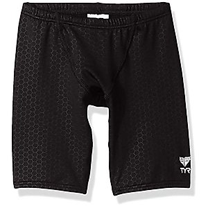 TYR Boys’ Hexa Jammer Swimsuit, Black, 22