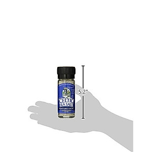 Celtic Sea Salt, Light Grey Grinder, 3 oz White