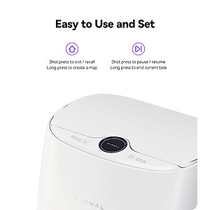 NARWAL T10 Mop Robot, 4-in-1 Robot Vacuum and Mop with Self Cleaning Station, Self Washing and Drying Robot Mop with LiDAR Navigation, Smart Mapping, 2 Suction Mode for Hard Floor and Pet Hair, White