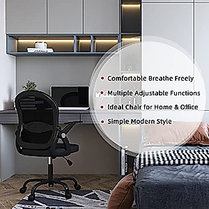 Sytas Ergonomic Mesh Office Chair, Mesh Desk Chair Lumbar Support, Computer Chair Adjustable Lumbar Support