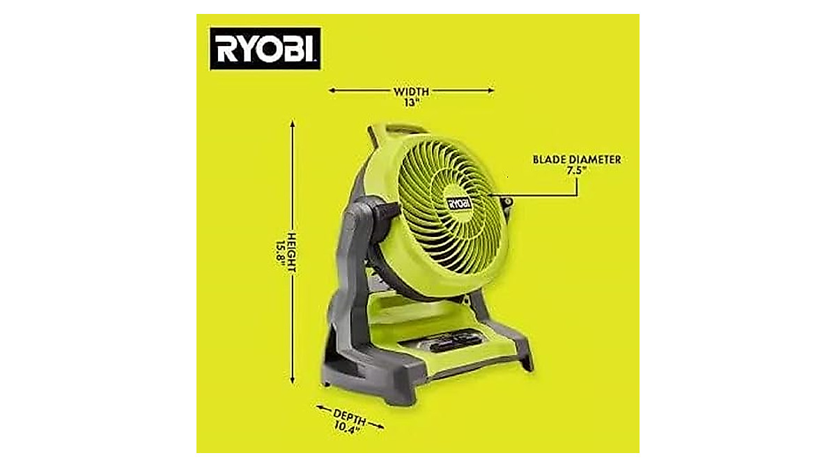RYOBI ONE+ 18V Misting Fan Kit – Portable & Powerful