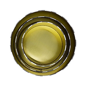 Black Duck Brand Set of 3 Round Holiday Decorative Nesting Tins - Largest Measures 8 in Diameter - Great For Storing Cookies, Brownies, and More! (White/Black)