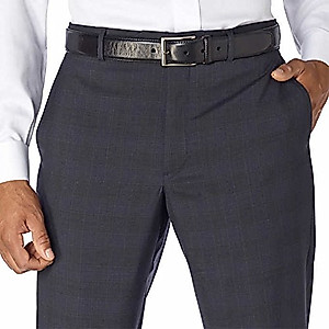 Kirkland Signature Men's 100% Wool Flat Front Dress Pants (Charcoal, 36W x 32L)