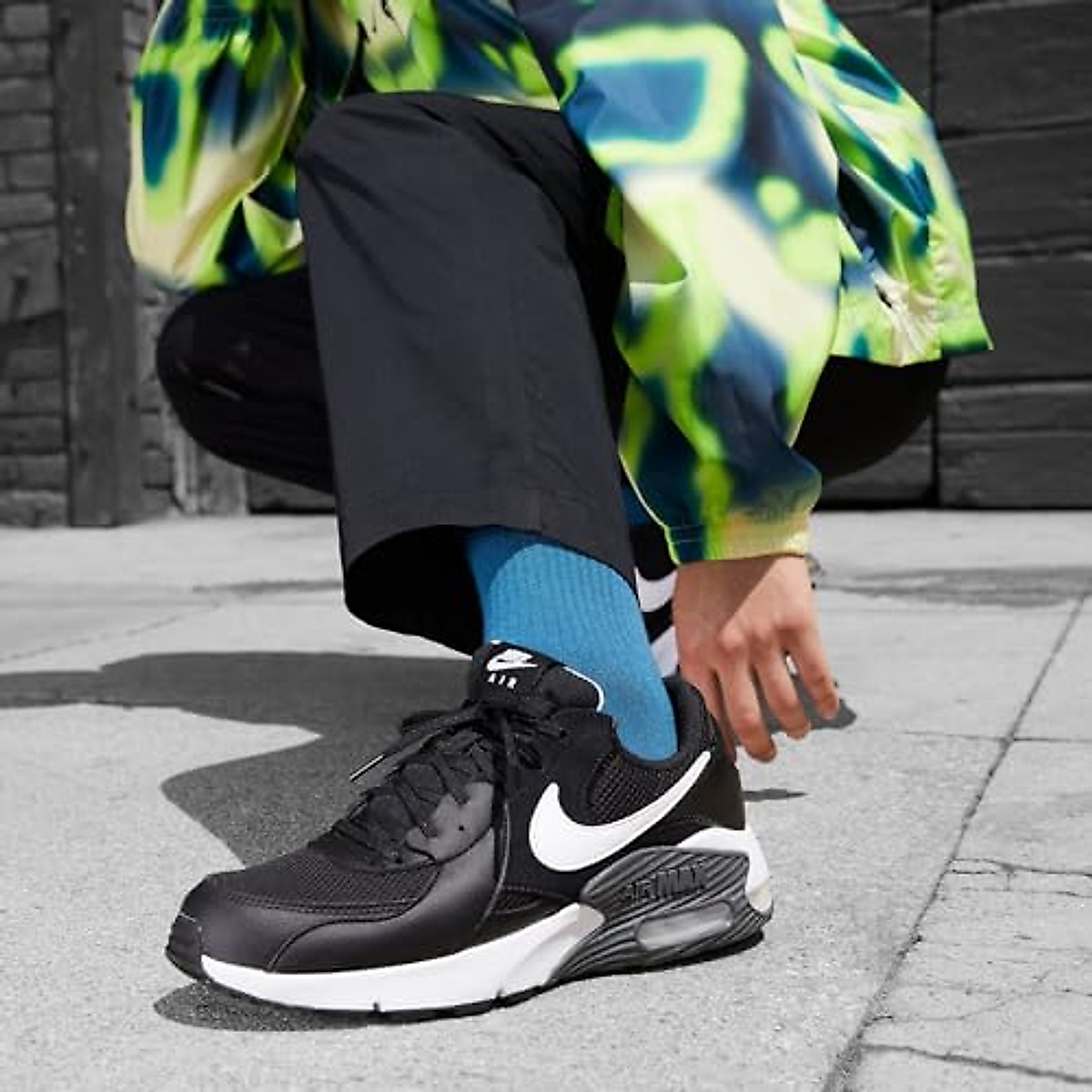 Nike Unisex Air Max Excee Shoes Sneaker, Black/White-Dark Grey, 10 US Men