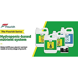 Bloom Grow Micro Liquid Nutrients - Flourish Hydroponic Garden Plant Fertilizer Series for Plants, Vegetables and Soil (Pack of 3-1 Liter Each) -Upgraded Version
