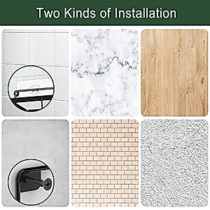 Shower Caddy Bathroom Organizer With Hooks, Adhesive Wall Mounted Bathroom Shower Organizer, SUS304 Stainless Steel Bathroom Shelves With Soap Holders for Bathroom, Toilet, Kitchen and Dorm, 2 Pack