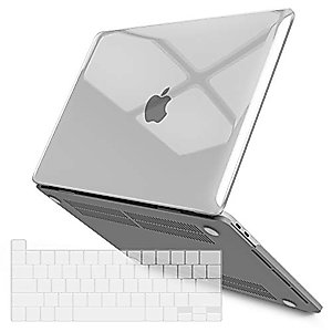 IBENZER Compatible with 2023 2022 M2 MacBook Pro 13 Inch Case 2021-2016 M1 A2338 A2289 A2251 A2159 A1989 A1706 A1708, Hard Shell Case & Keyboard Cover for Mac Pro 13, Crystal Clear, T13CYCL+1A