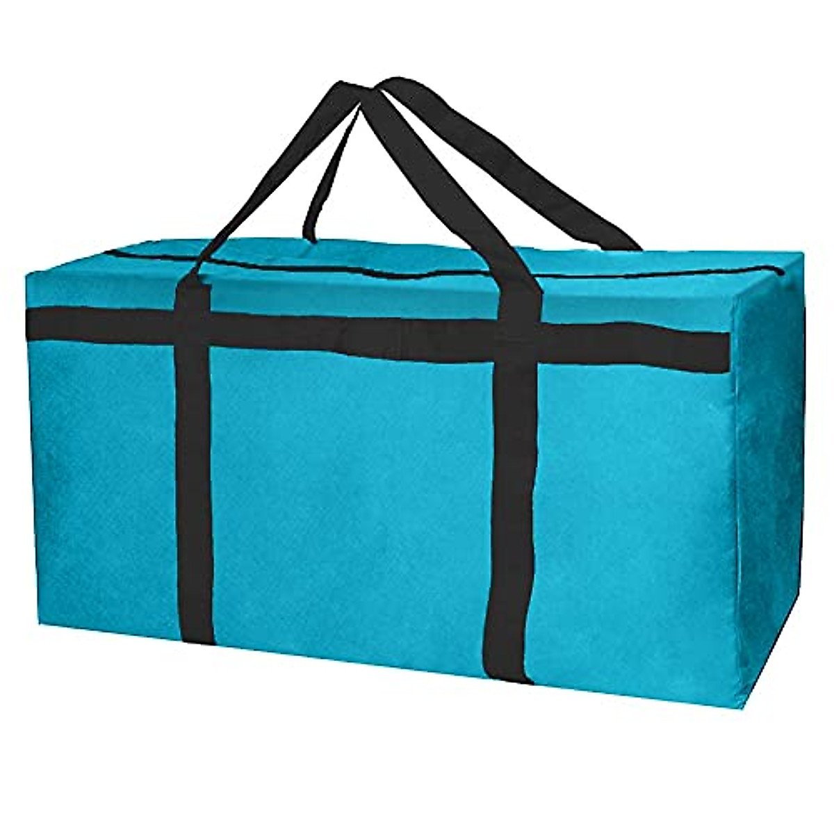 SKRYUIE Heavy-duty Oversized Storage Bag Tote Bag Reusable Mobile Bag, Light Green Moving Bag, Clothes Storage Belt, Strong Zipper and Handle, Can Be Used for Storage, University Dormitories