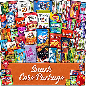 SNACK BOX Quality Snack Variety Pack Gift for Kids and Adults Final Exams, College Back to School