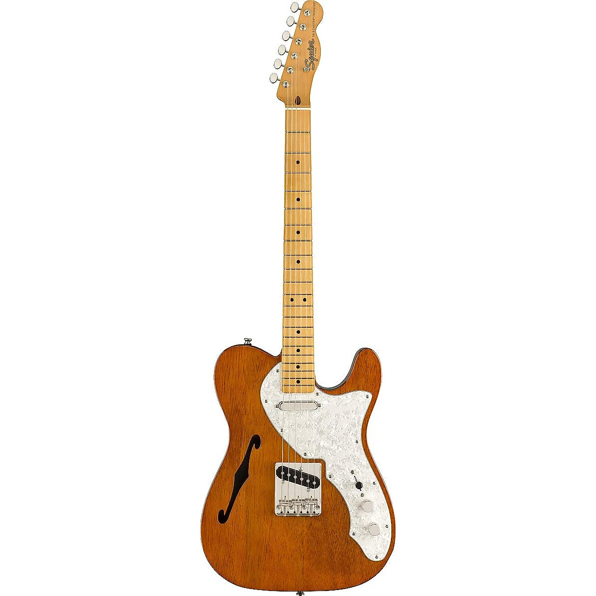 Squier Classic Vibe 60s Thinline Telecaster Electric Guitar, with 2-Year Warranty, Natural, Maple Fingerboard