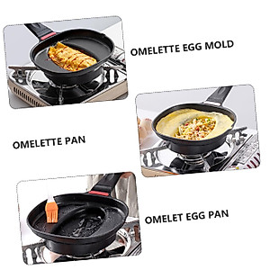MAGICLULU 1pc Omurice Pot Outdoor Cooking Pan Iron Egg Nonstick Egg Pan Skillet Pan Pancake Molds Toaster Oven Pan Japanese Omelette Pan Maker Pans Multifunctional Pot Sandwich Resin Handle