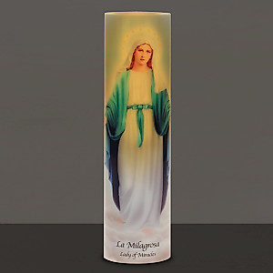 Stonebriar Lady of Miracles Flameless LED Devotional