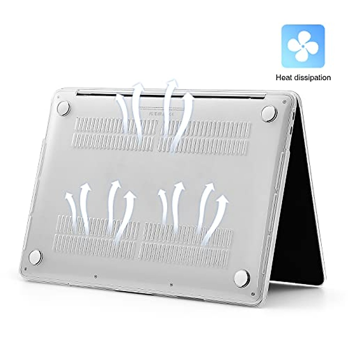 EooCoo Compatible with 2023 2022 M2 MacBook Pro 13 inch Case 2021-2016 Release M1 A2338 A2289 A2251 A2159 A1989 A1706 A1708 Protective Hard Case with Keyboard Cover, Screen Protector - Crystal Clear