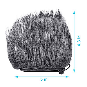 SUNMON H5, H6 Windscreen Microphone Wind Muff fits for Zoom H5 H6 Portable Handy Recorder