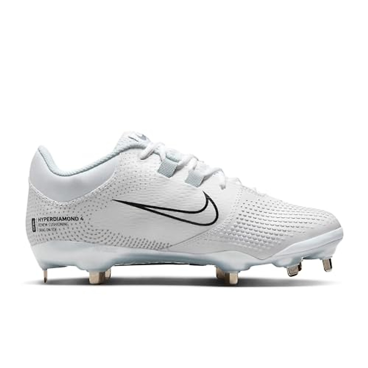 Nike Hyperdiamond 4 Pro Metal Softball Cleats White | Black Size 7.5 Medium