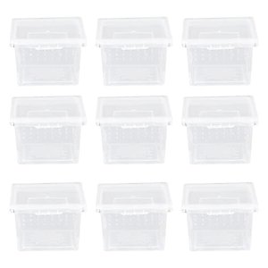 1Pc Reptile Terrarium, Tarantula Enclosure Reptile Tank Reptile Enclosure Critter Keeper Jumping Spider Enclosure Snail Habitat Reptile Terrarium Feeding Box for Reptiles