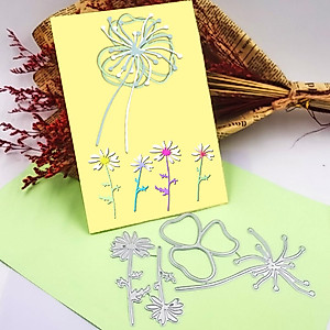 2 PCS Lotus Leaf Die Cuts for Card Making, AFUNTA Metal Die Cuts Lace Decoration Cutting Dies for DIY Scrapbook Photo Album Decor