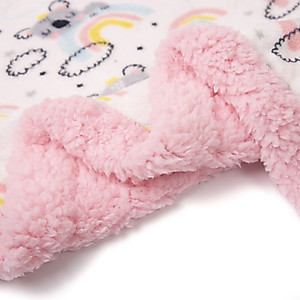 MODERN BABY Super Soft Baby Blanket Set with Security Blanket Lovey Newborn to Toddler Plush Blanket Gift Set