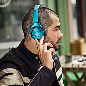 SE7 Max Active Noise Cancelling Headphones Bluetooth Headphones Wireless Headphones Over Ear Built-in Microphone Deep Bass, 30 Hours for Travel/Work/TV/Computer/Cellphone - Green